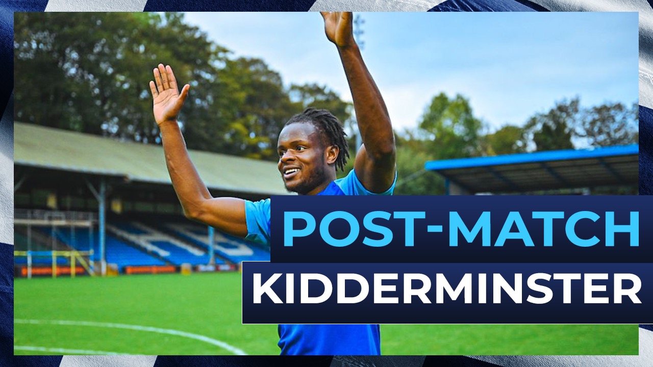 Kidderminster Harriers: Millenic Alli Interview - FC Halifax Town